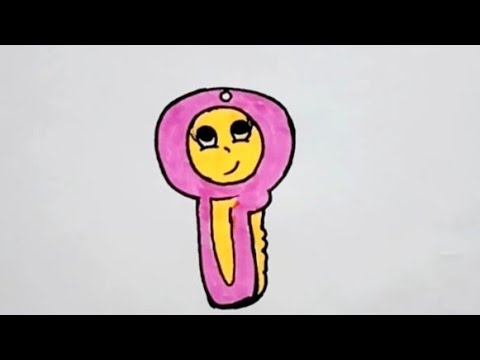 How to draw A key Step by step. - YouTube