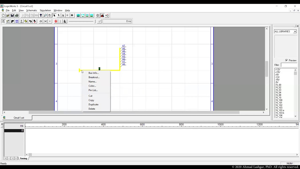 LogicWorks5 - Part 05 - Bus - YouTube
