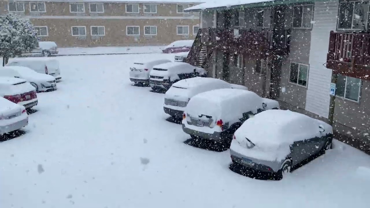 Significant Spring Snow in Pullman, WA - 4/10/2022 - YouTube