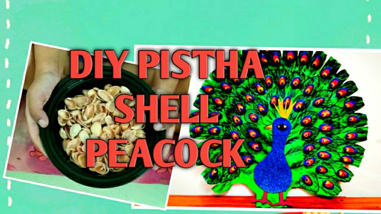 DIY KIDS CRAFT | PISTHA SHELL PEACOCK | PAPER PLATE PEACOCK - YouTube