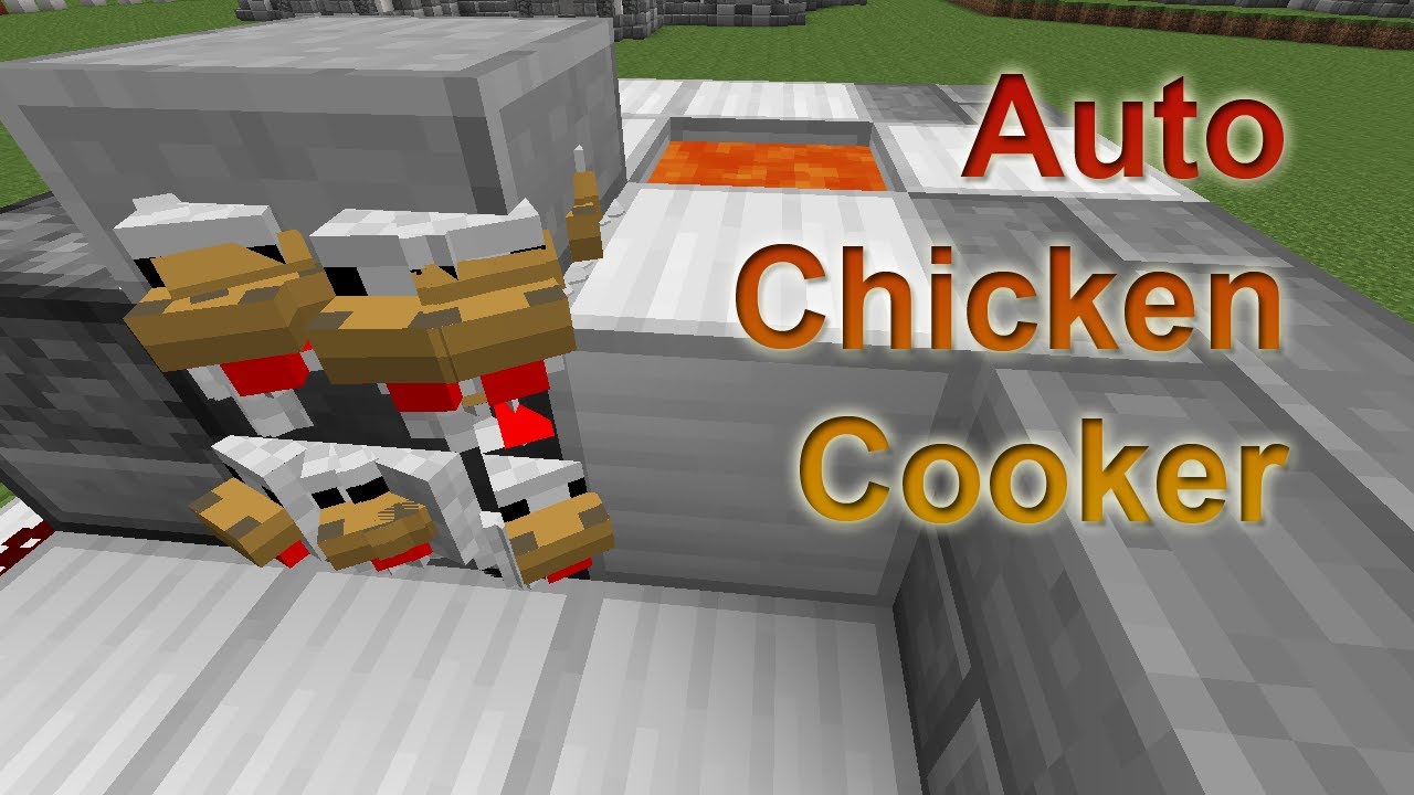 Minecraft - Automated Chicken Cooker [Tutorial] - YouTube