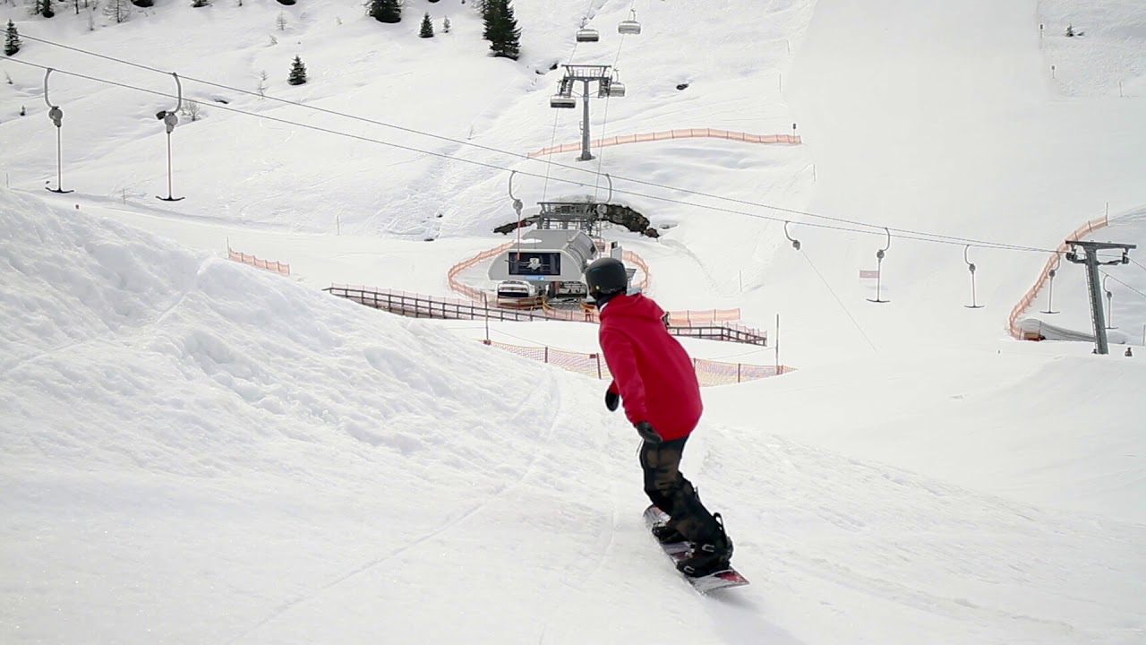 How to do a Backside 180 on a Snowboard - Stage 4 - Sidehit Backside ...