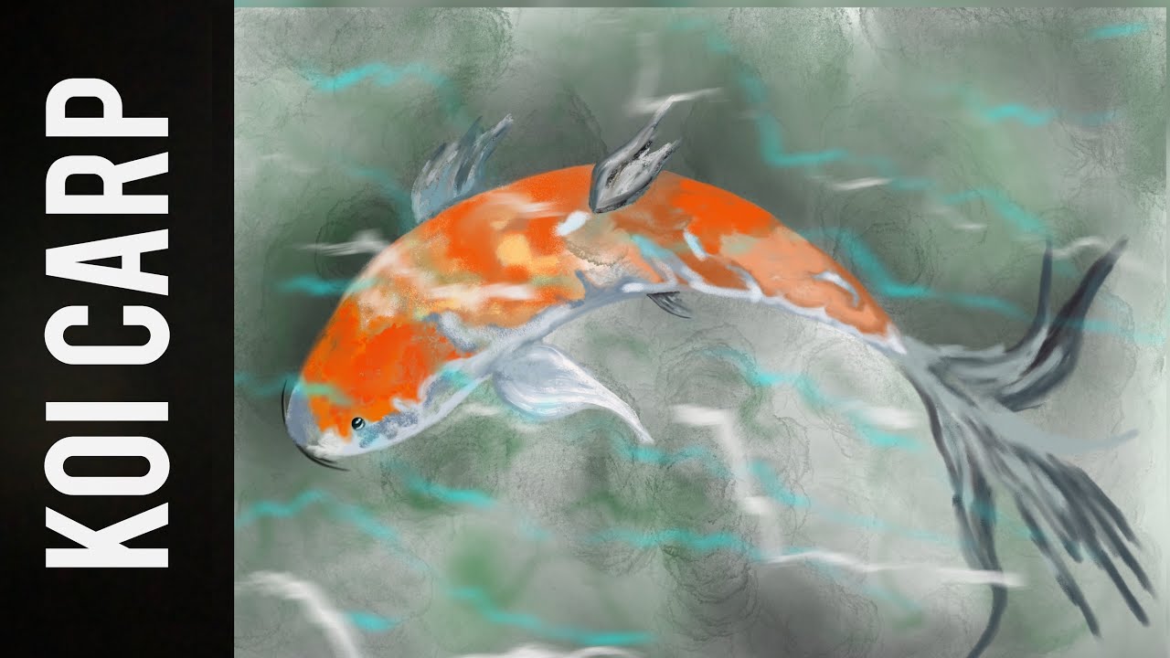 Koi Carp Acrylic painting Acrylic painting - YouTube