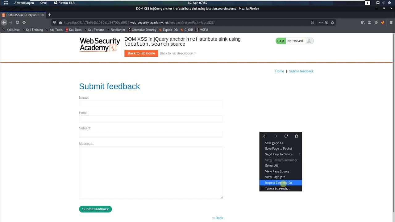 DOM XSS in jQuery anchor href attribute sink using ... (Video solution, Audio) - YouTube