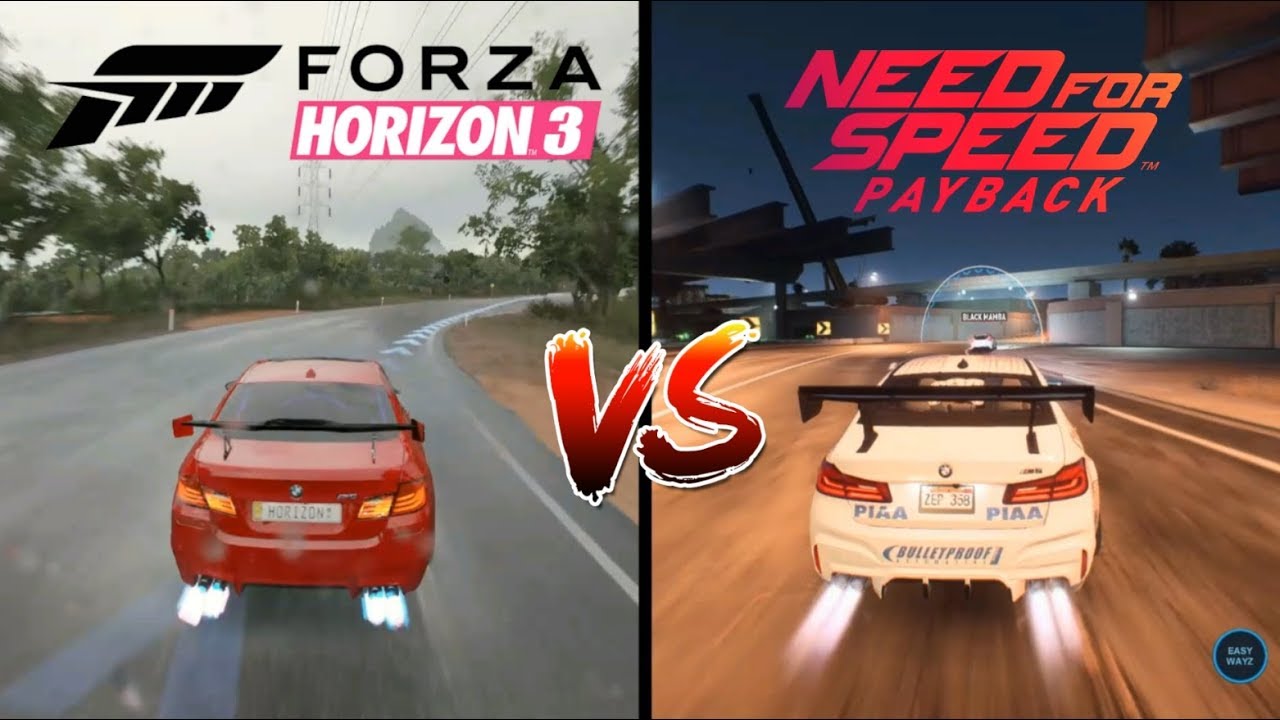 Need For Speed Playback VS Forza Horizon 3 HD ! - YouTube