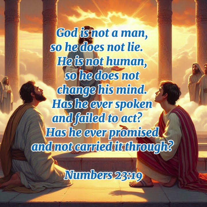 God Is Not A Man So He Does Not Lie - YouTube