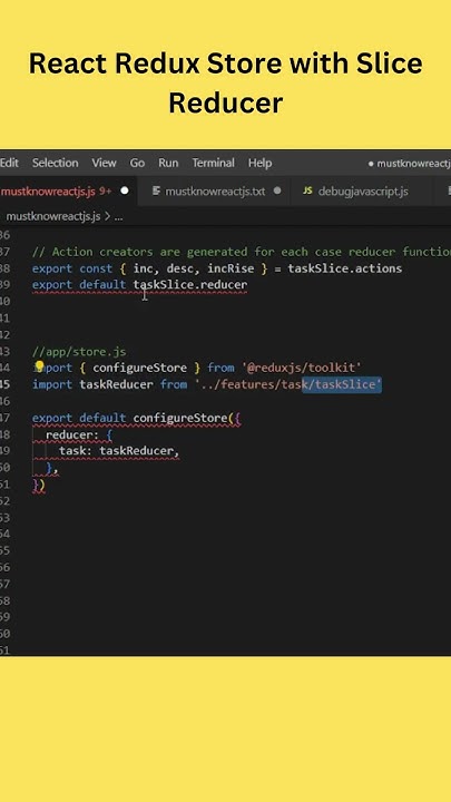 Must Know #react redux store with slice reducer concept #shorts #hindi - YouTube