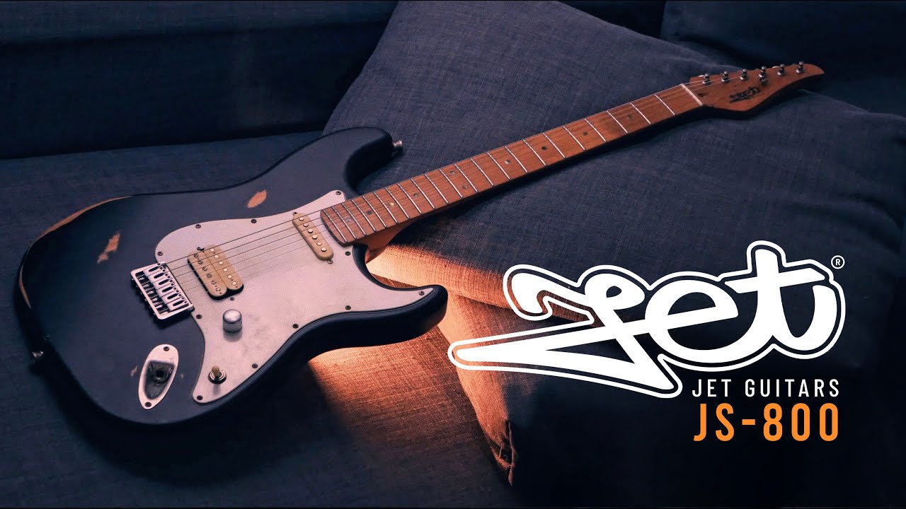 JET GUITARS JS-800 BLACK DISTRESSED || Awesome Relic HS Guitar || Demo ...