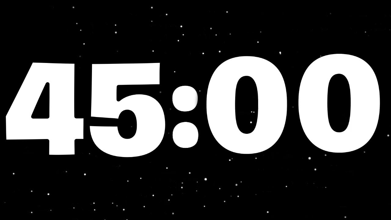 ⏳🌌 Temporizador de 45 Minutos | Cuenta Regresiva Silenciosa con Alarma ...