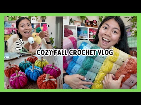 Let's Crochet Pumpkins Together! 🎃 Yarn Haul, New Pattern Bundle, and More! Crochet & Chat With Me 💕