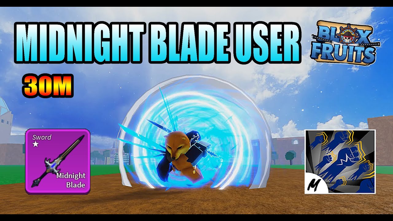 Midnight Blade User | Blox Fruits - YouTube