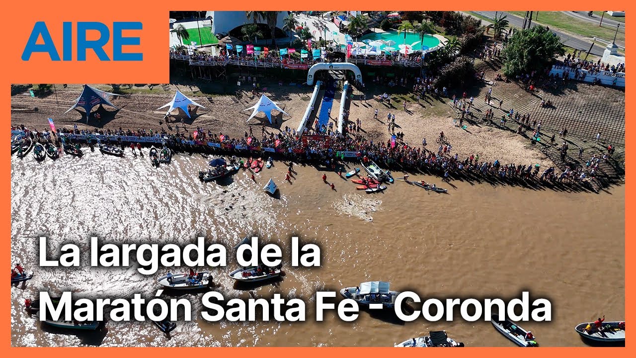 🏊 Así largó la Maratón Santa Fe - Coronda - YouTube