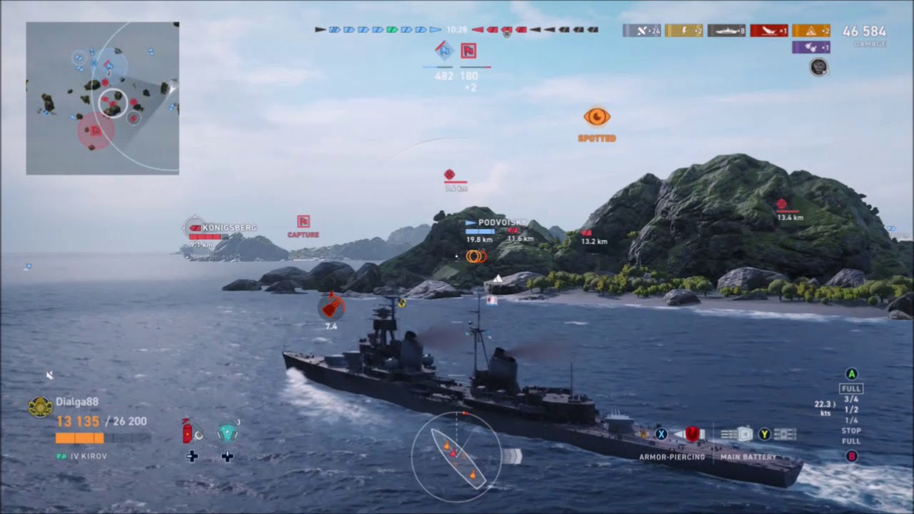 WOWS Legends II Final Kirov Game for now... - YouTube