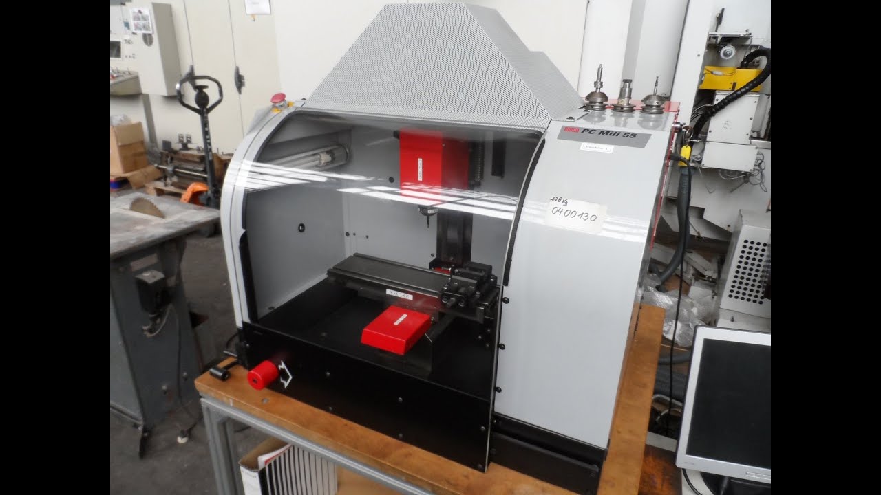 v0400130 Mini Milling Machine Emco PCMill 55 - YouTube