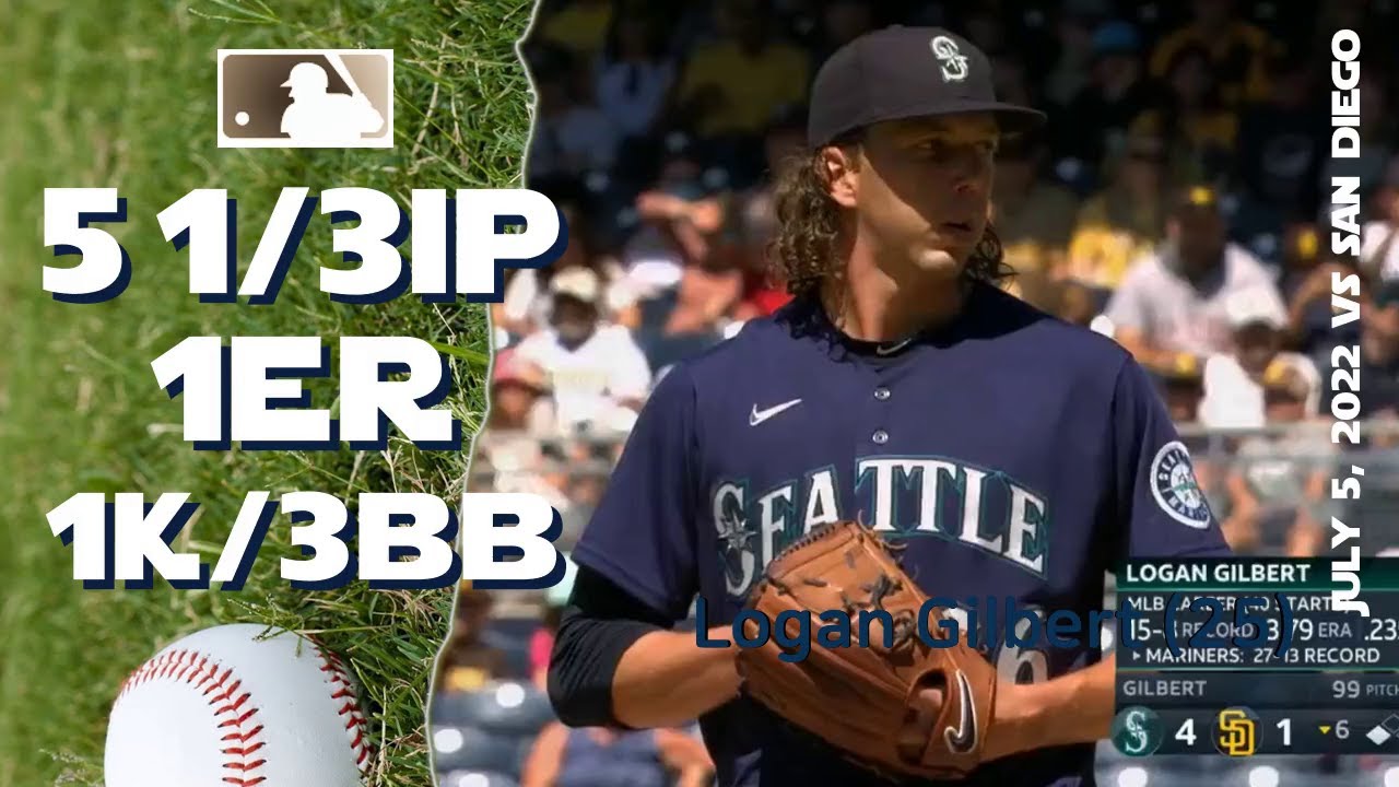 Logan Gilbert 10th win | July 5, 2022 | MLB highlights - YouTube