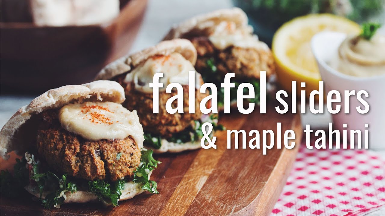 falafel sliders & maple tahini | hot for food - YouTube