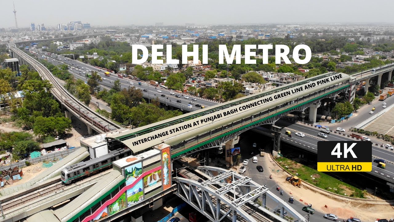 DELHI METRO PINK AND GREEN LINE INTERCHANGE | #rslive | 4K - YouTube
