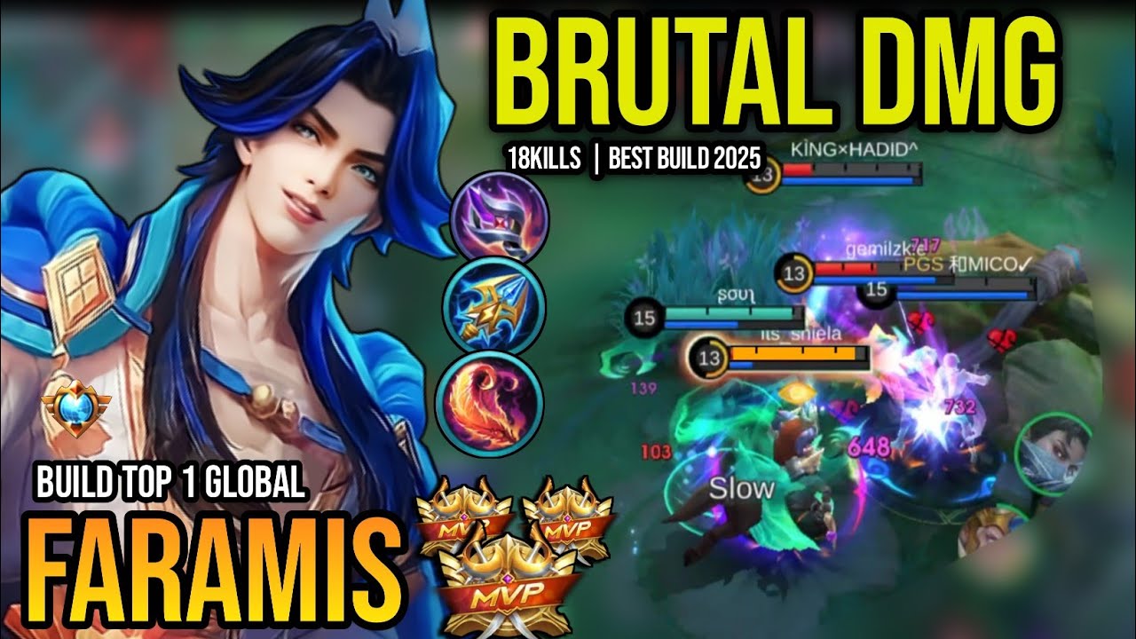 FARAMIS BEST BUILD 2025 | BUILD TOP 1 GLOBAL FARAMIS GAMEPLAY | MOBILE ...