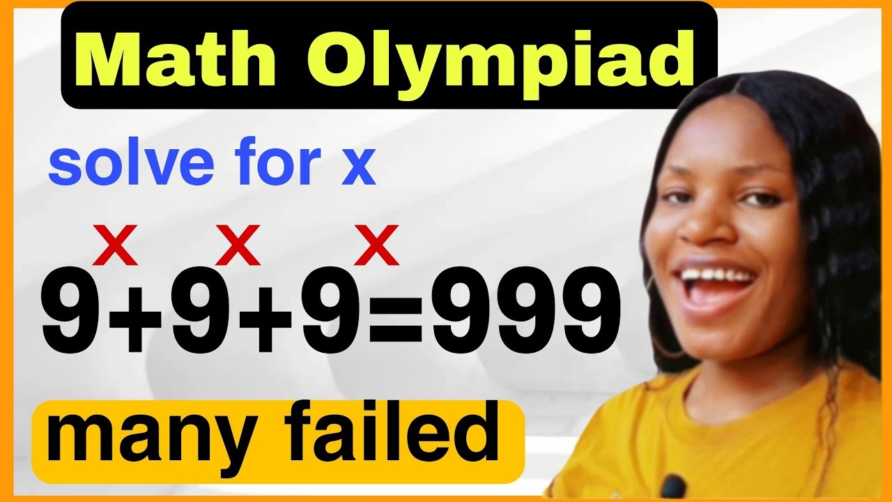 German| International Math Olympiad problem| How to solve 9^x+9^x+9^x ...