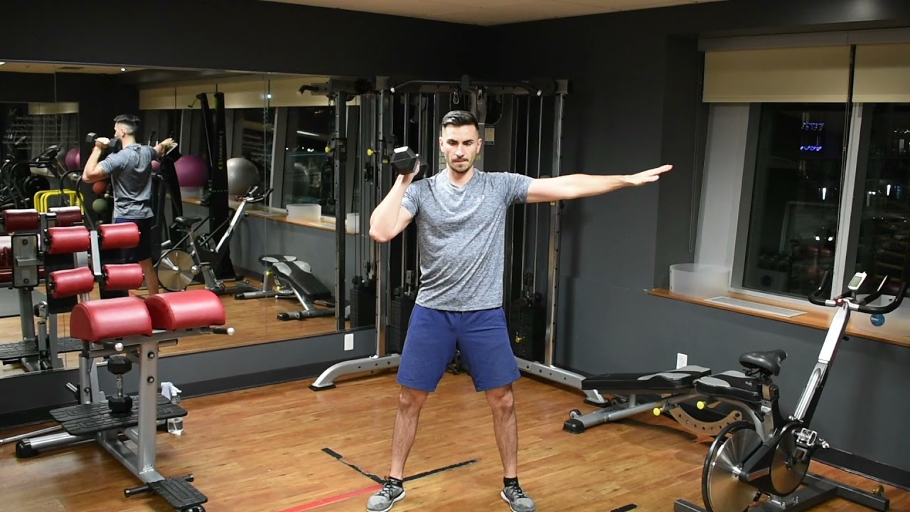 Single arm thruster : Thruster 1 bras - YouTube