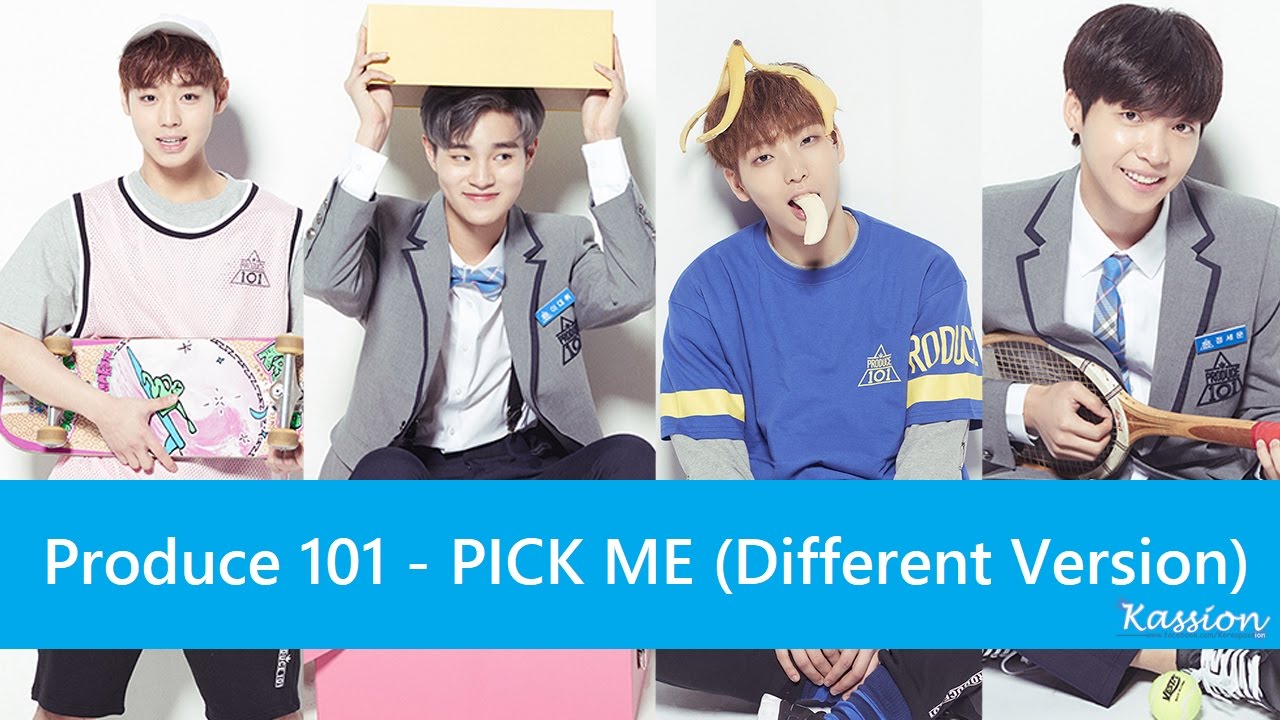170309 PRODUCE 101 - 나야나 (PICK ME) different version comparison - YouTube