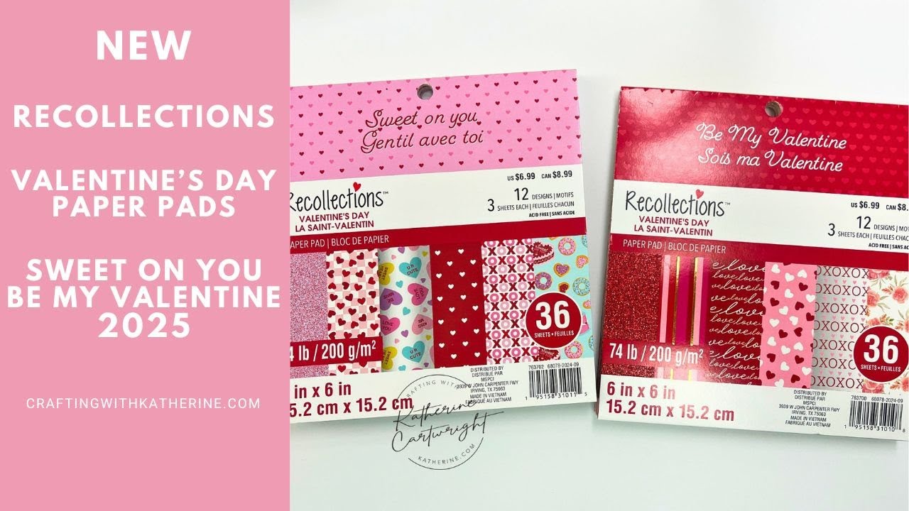 NEW! Recollections Valentine's Day 6x6 Paper pads | Sweet on You and Be My Valentine | Michaels ...