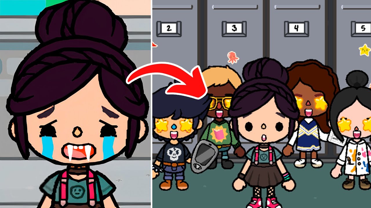 My Fangs Short my Life, but Made Me Popular 😭😭😱 | Sad Story | Toca Life ...