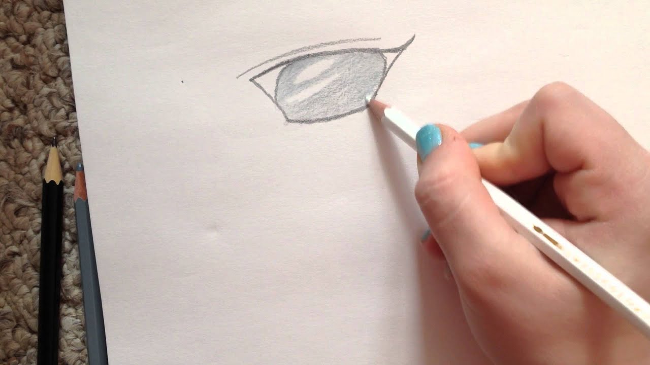 How To Draw Lilith's Eye (from Supernatural) - YouTube