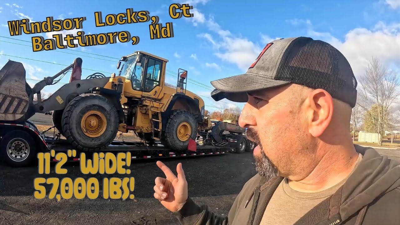 Heavy haul trucking! Volvo 150G 11'2" wide 57,000 lbs! Windsor Locks ...