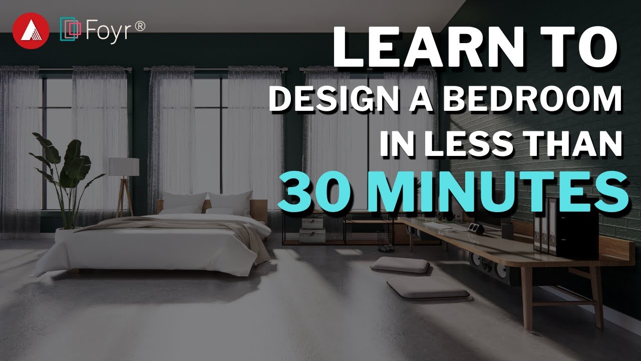 Learn to design a bedroom in less than 30 minutes !! - YouTube
