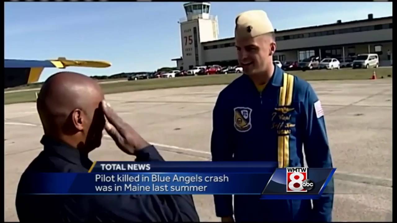Blue Angels pilot killed in crash performed in Maine - YouTube