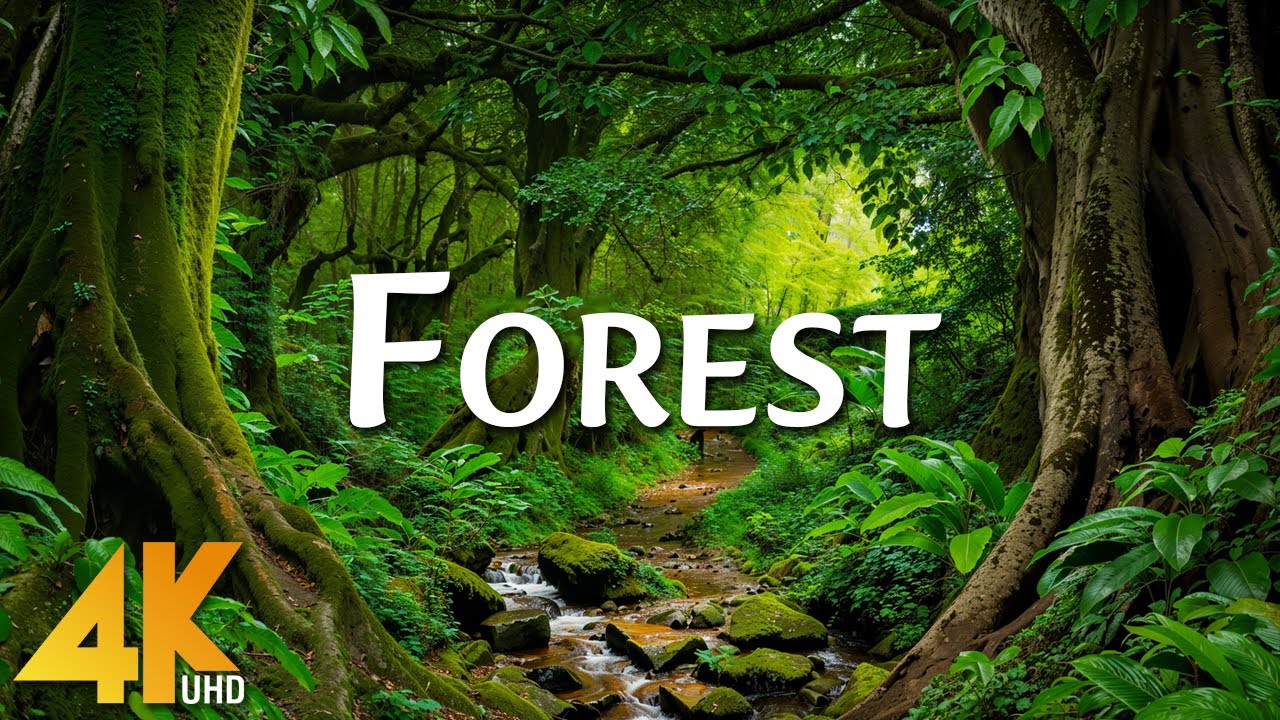 Forest 4K • Nature Relaxation Film • Peaceful Relaxing Music • 4k Video ...