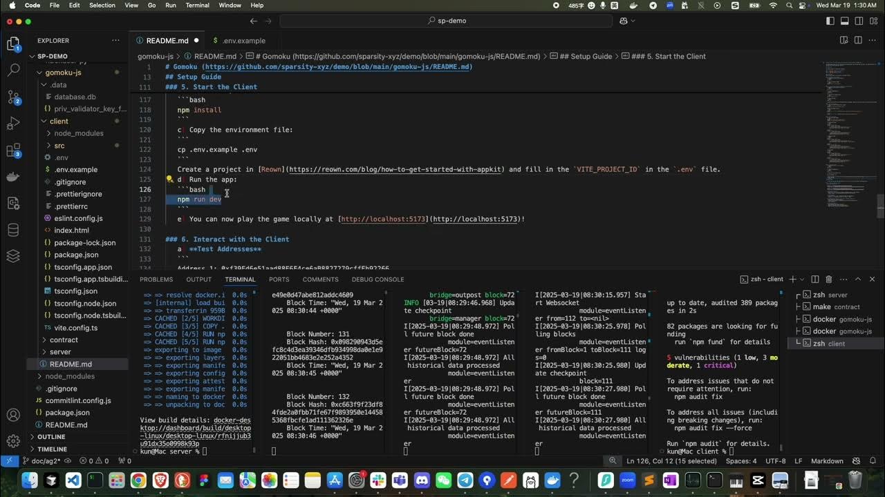 Sparsity Demo - Gomoku DApp - YouTube