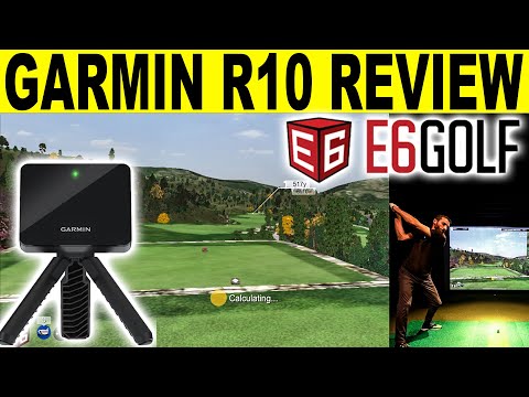 GARMIN R10 REVIEW - Playing E6 Connect iOS Golf Simulator Software (Discount Code)