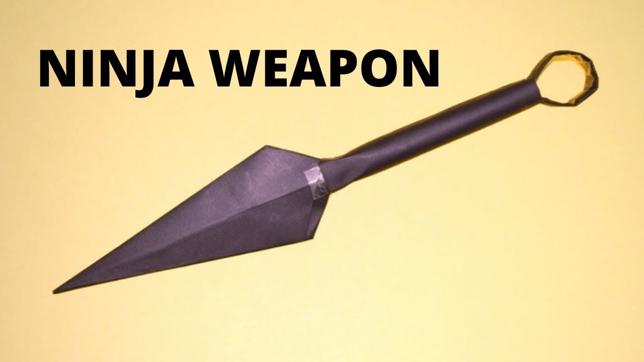 🆕paper Ninja Weapons No Tape Or Glue 🏽👉🏾 How To Make A Paper Sword Easy ...