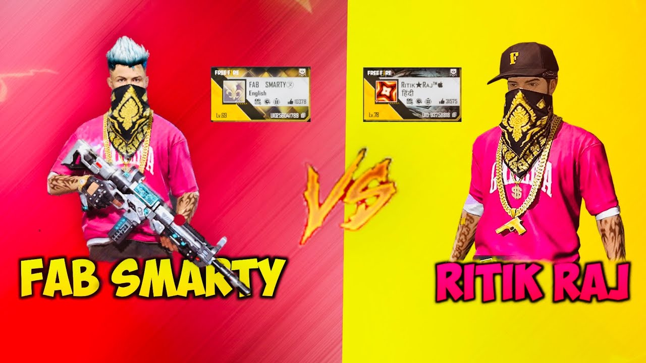 Fab Smarty Vs Ritik Raj 🏆 1 vs 1 || Clash Squad Custom 🔥 - YouTube
