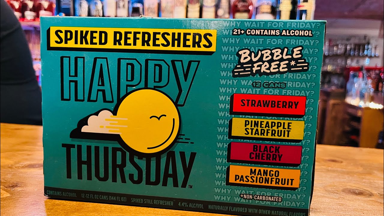 HAPPY THURSDAY Spiked Refreshers Review. - YouTube