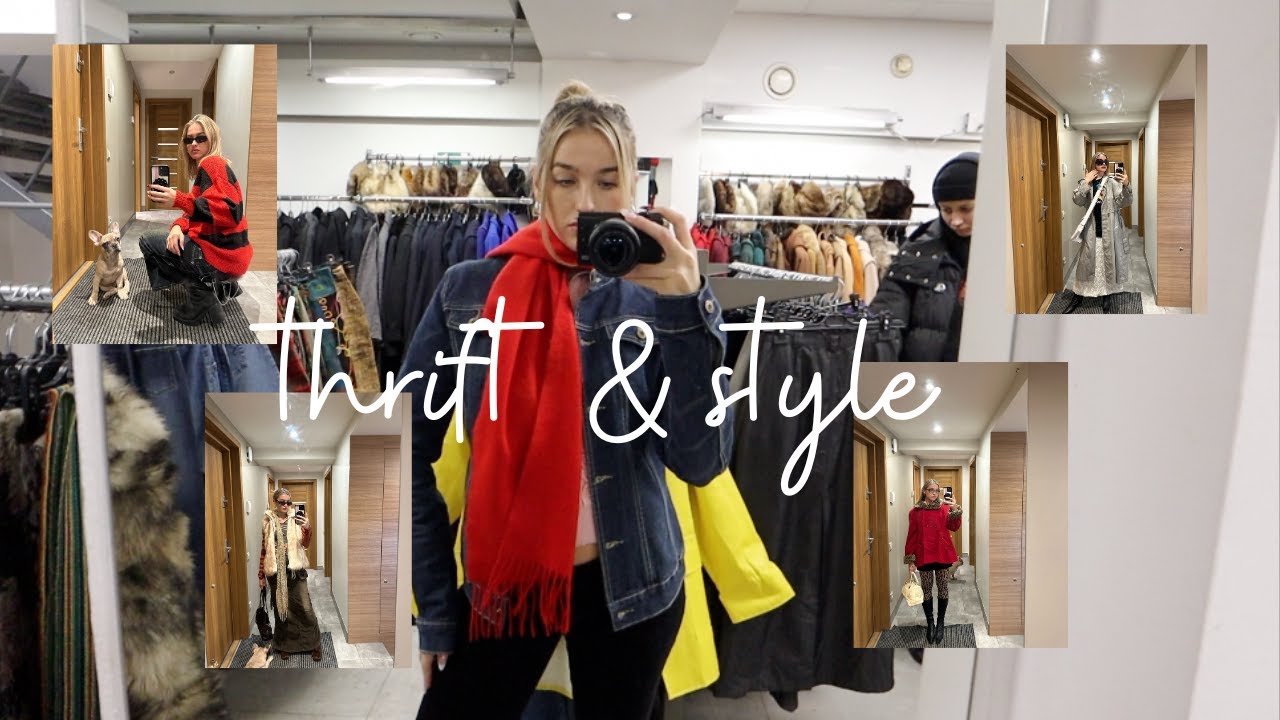 THRIFT & STYLE | Humana vintage haul & styling looks! - YouTube