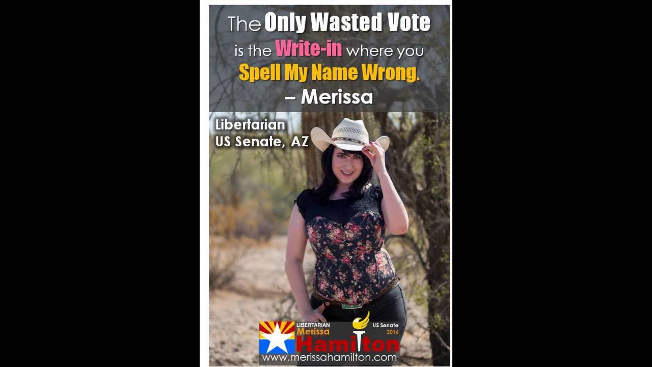 Merissa Hamilton candidate Libertarian Party US Senate for Arizona ...