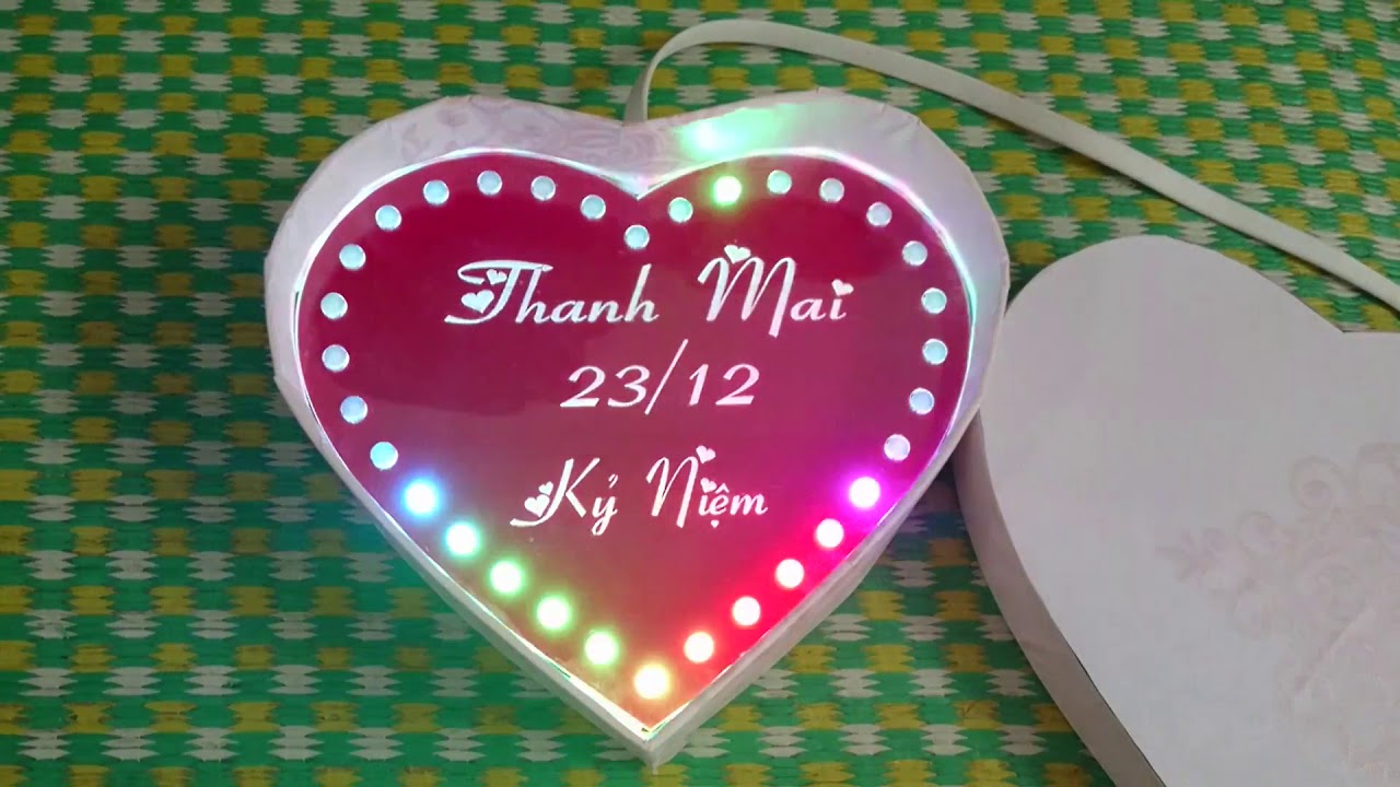 led trái tim rgb đẹp nhất - YouTube