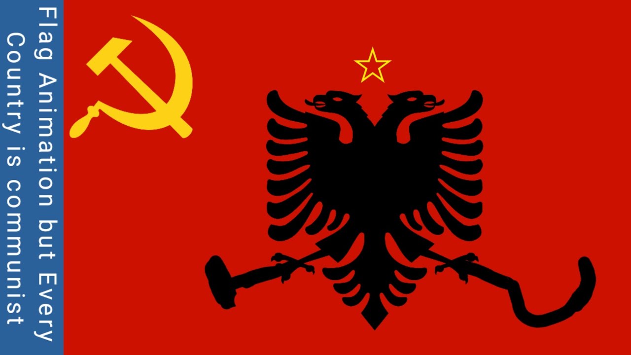 Balkan Flag Animation but every country is communist - YouTube