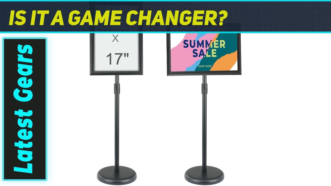`VEVOR Pedestal Sign Holder: Superior 11x17 Display for Any Setting ...