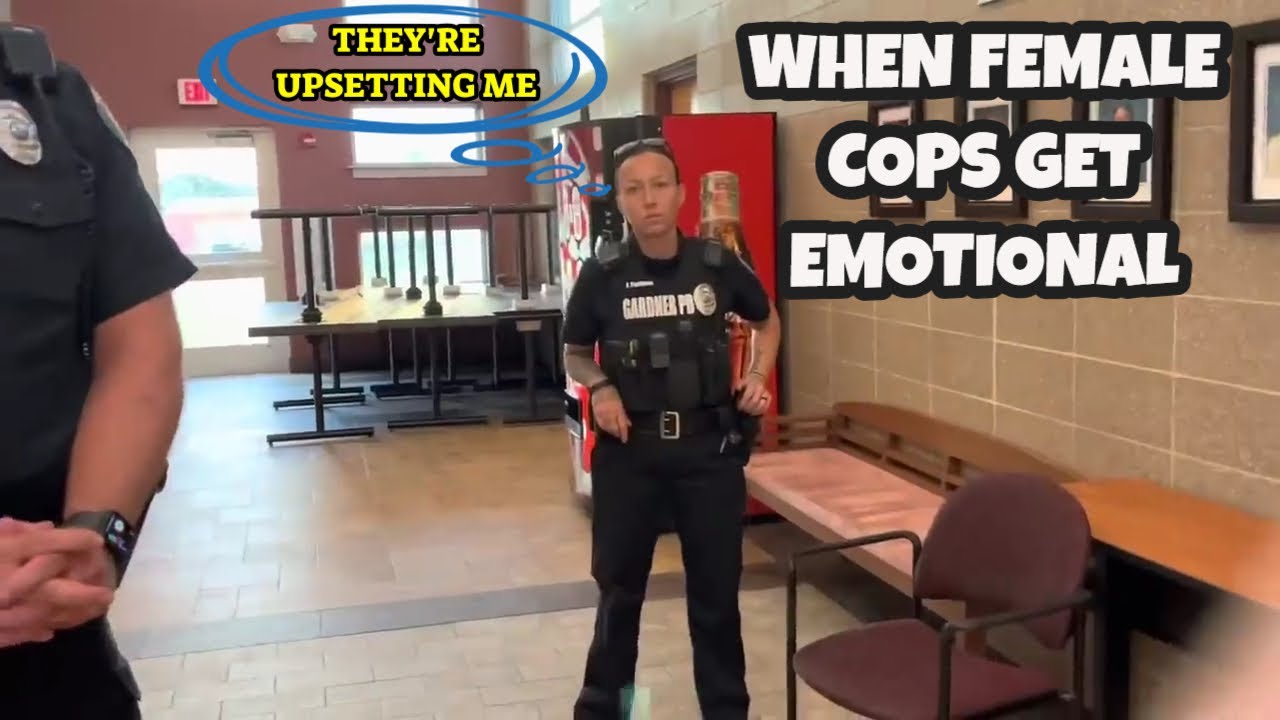 Female Cop Reduced To Tears By 1st Amendment Auditors - YouTube