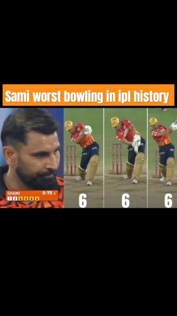 sami worst bowling in ipl history #cricket #viratkohli #srhvspbks #ipl ...