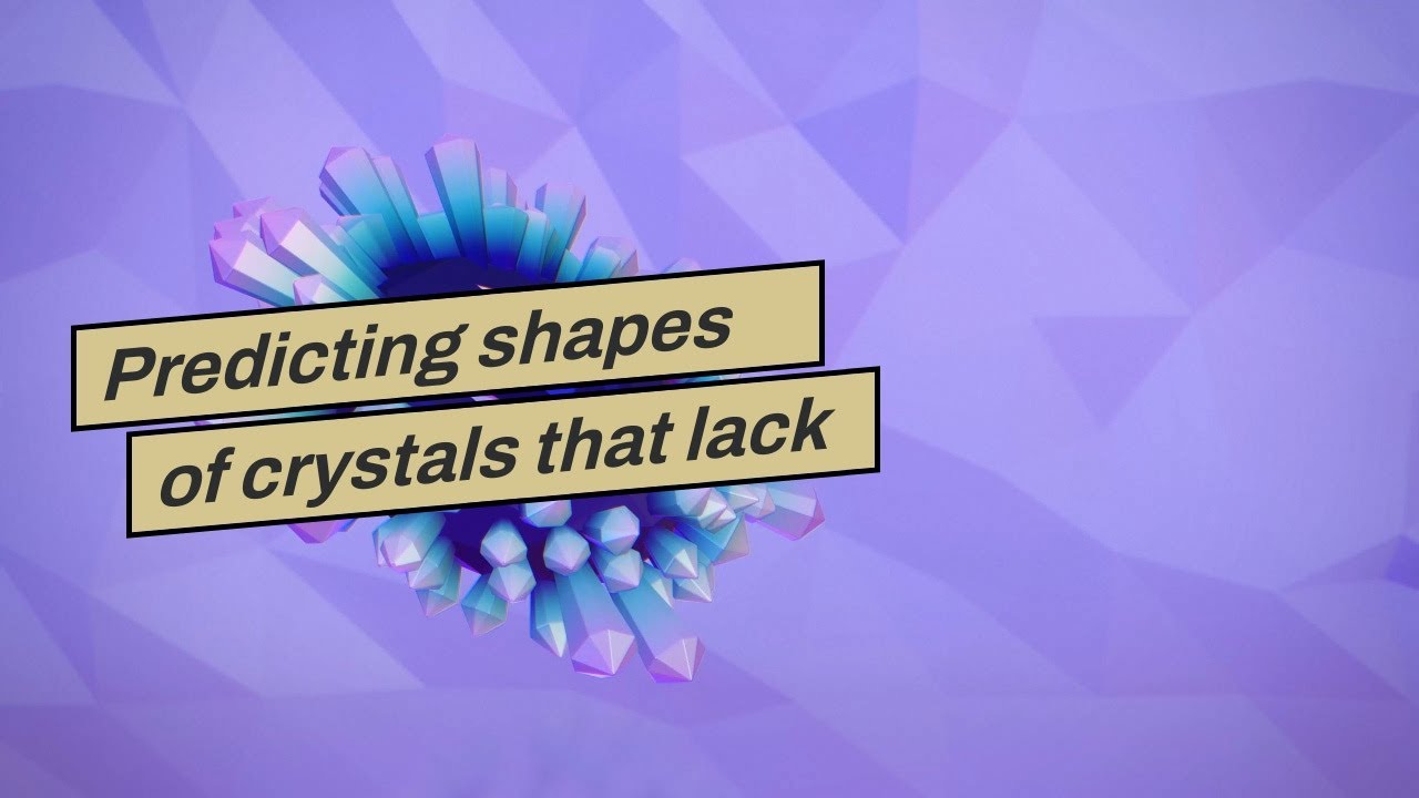 Predicting shapes of crystals that lack symmetry - YouTube