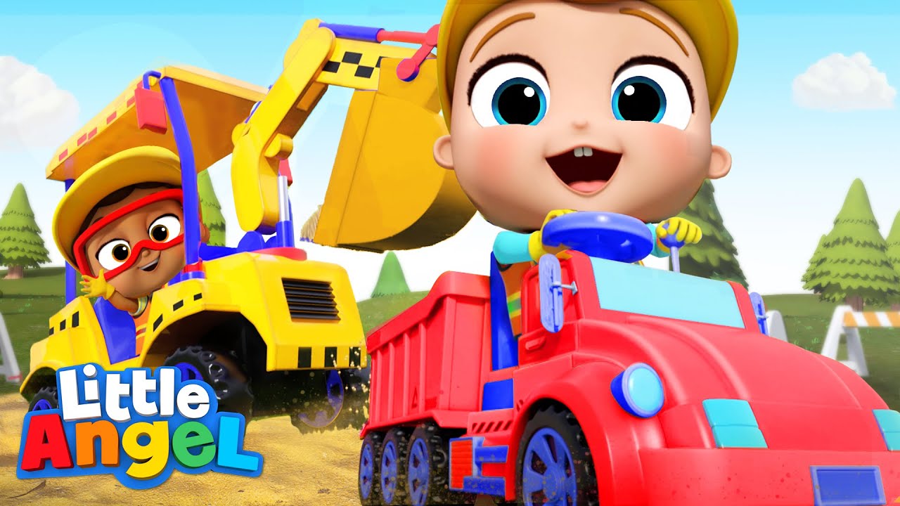 Construction Workers Song | Little Angel Kids Songs & Nursery Rhymes ...