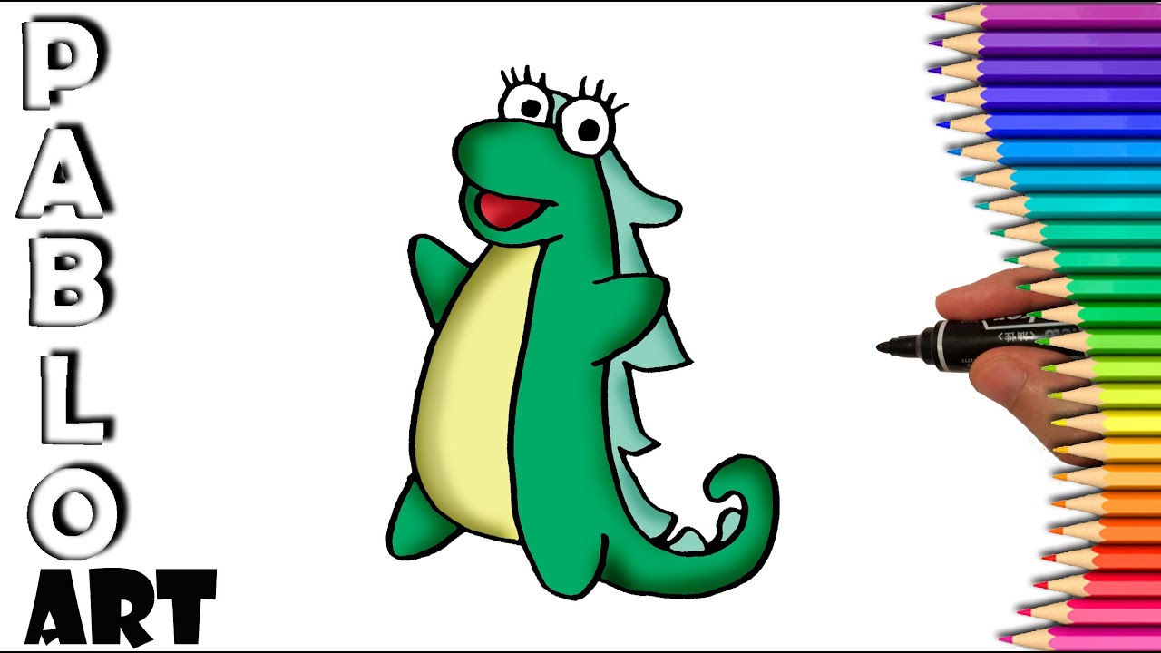 How to draw Isa from Dora the Explorer | Learn to Draw step by step ...