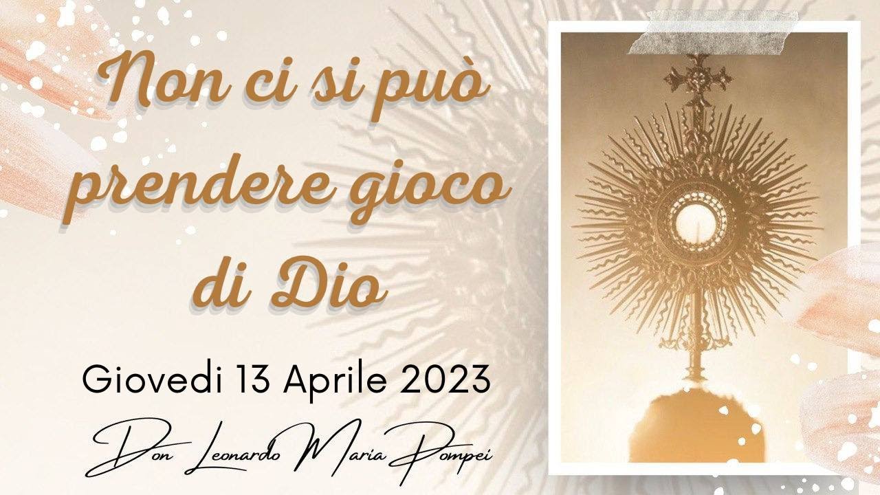 Non ci si può prendere gioco di Dio - YouTube