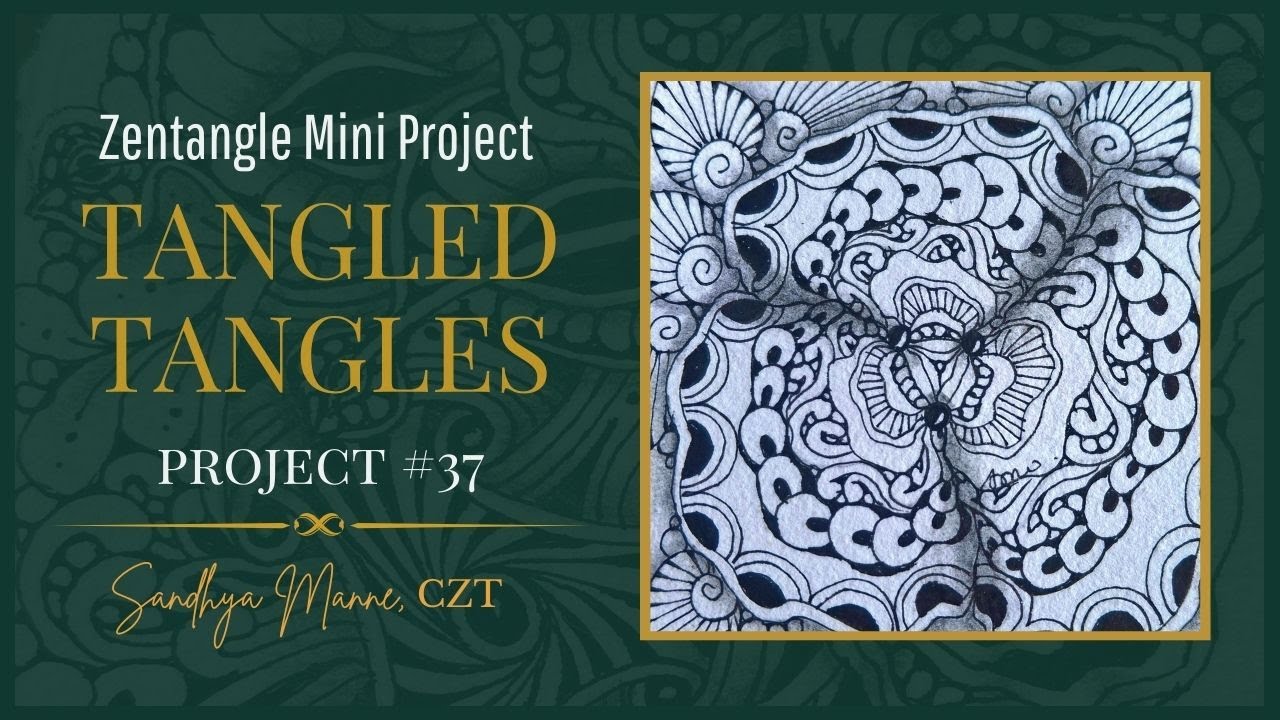 A Zentangle® Mini Project, with tangle TRIPLEX a tutorial TANGLED ...