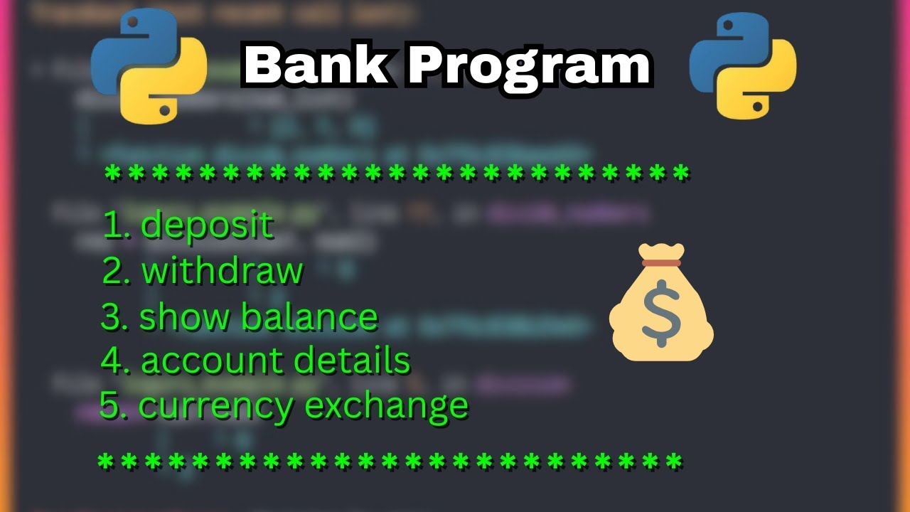 Build a Bank App in Python – Full Project with Currency Exchange 💸 2025, Beginner Python Project ...